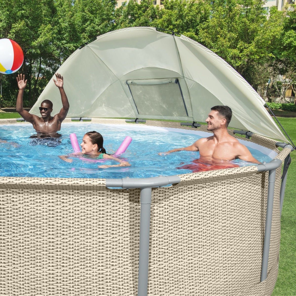Bestway Above Ground Pool Sun Canopy for Round Pools | OutdoorToys