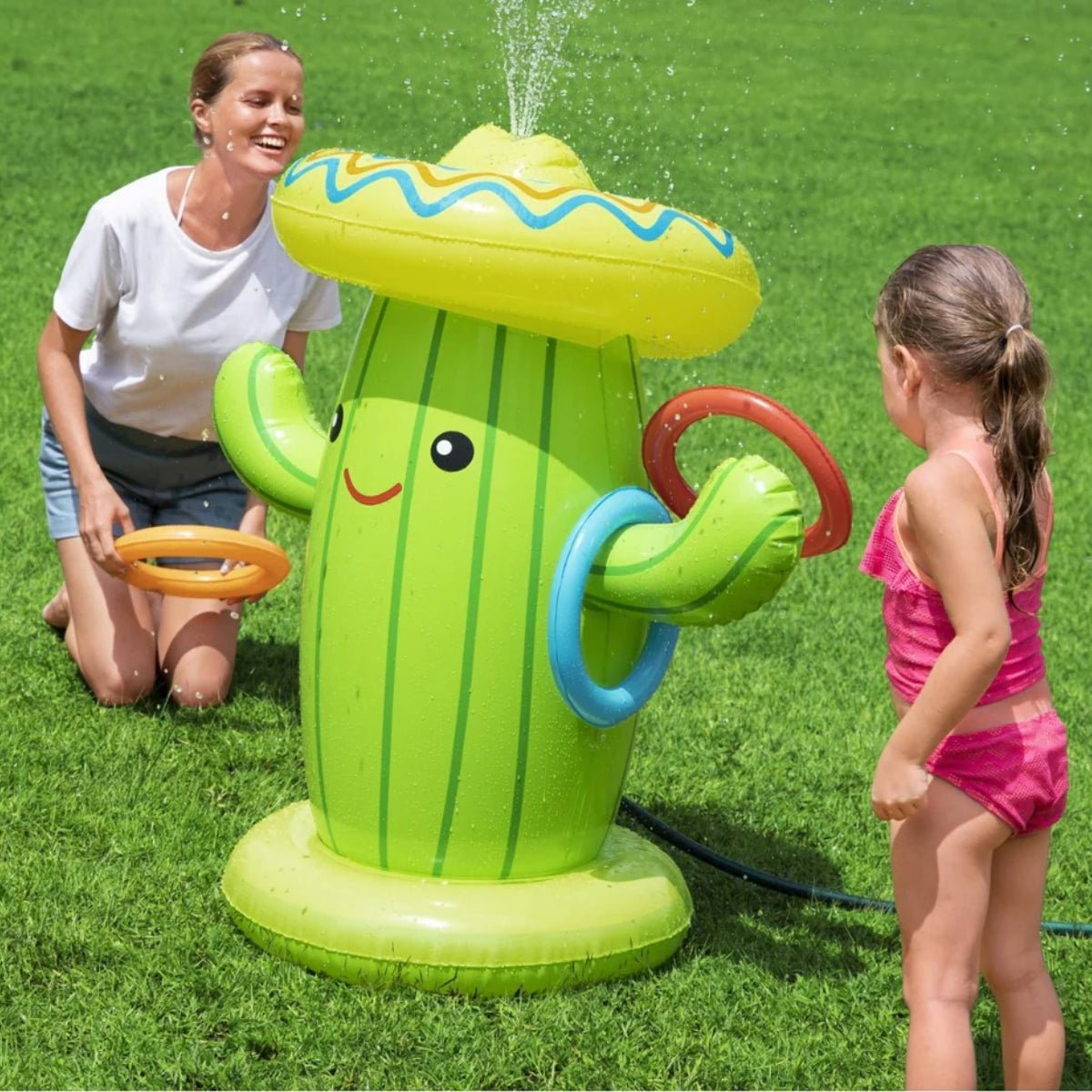Bestway Sweet & Spiky Cactus Sprinkler Inflatable Garden Toy | OutdoorToys