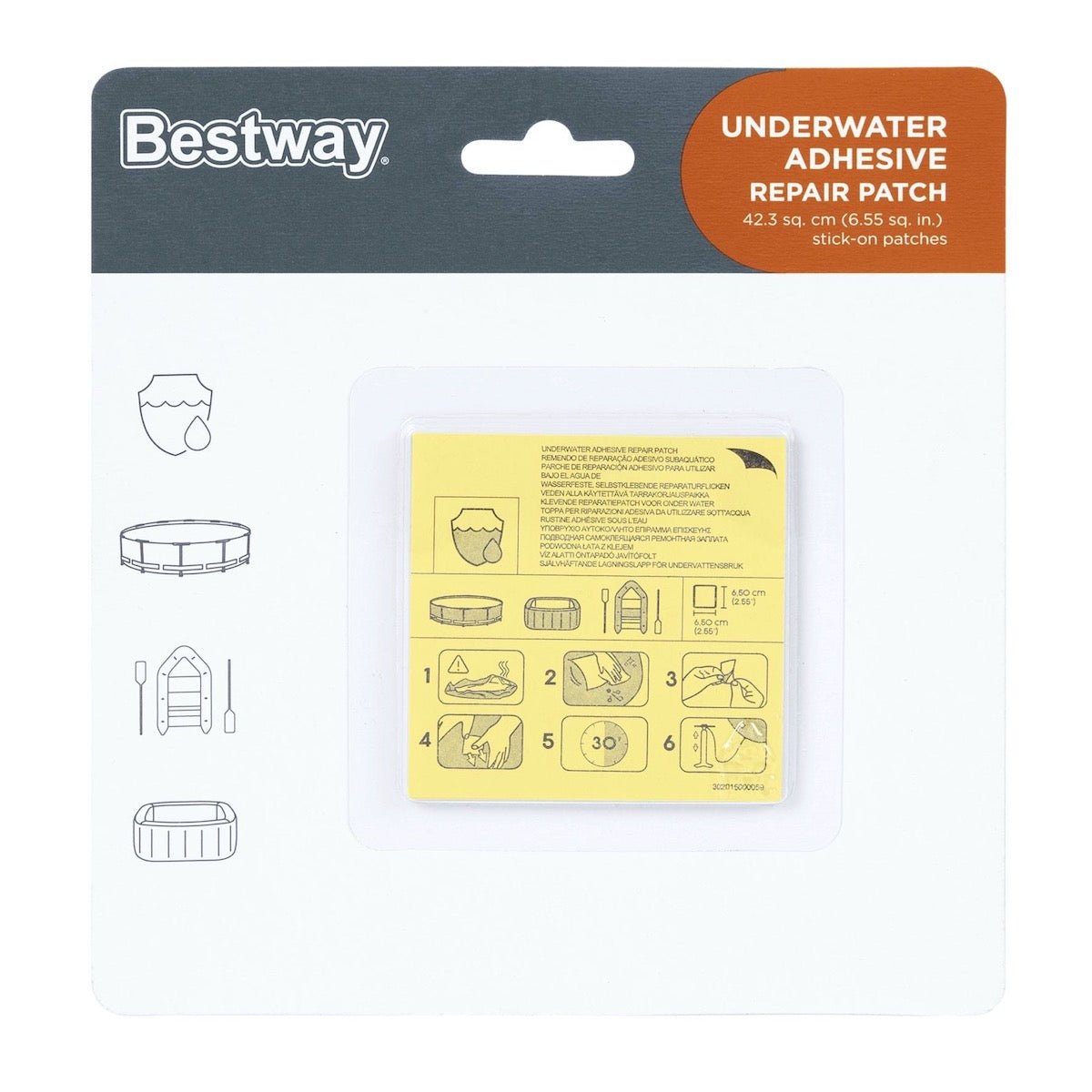 Bestway Underwater Adhesive Repair Patch | OutdoorToys