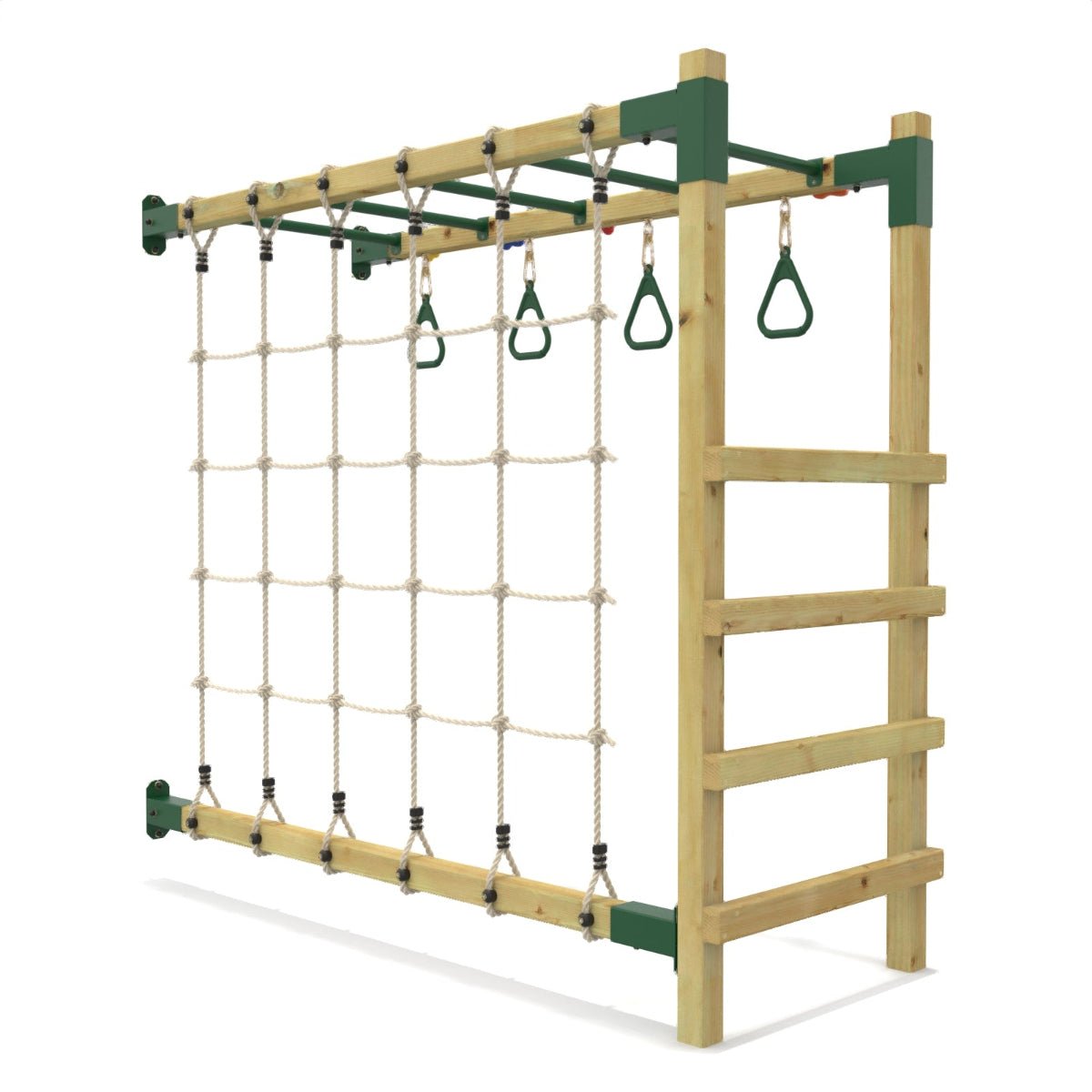 OutdoorToys Climbing Frame Monkey Bars with Ninja Climbing Add On ...