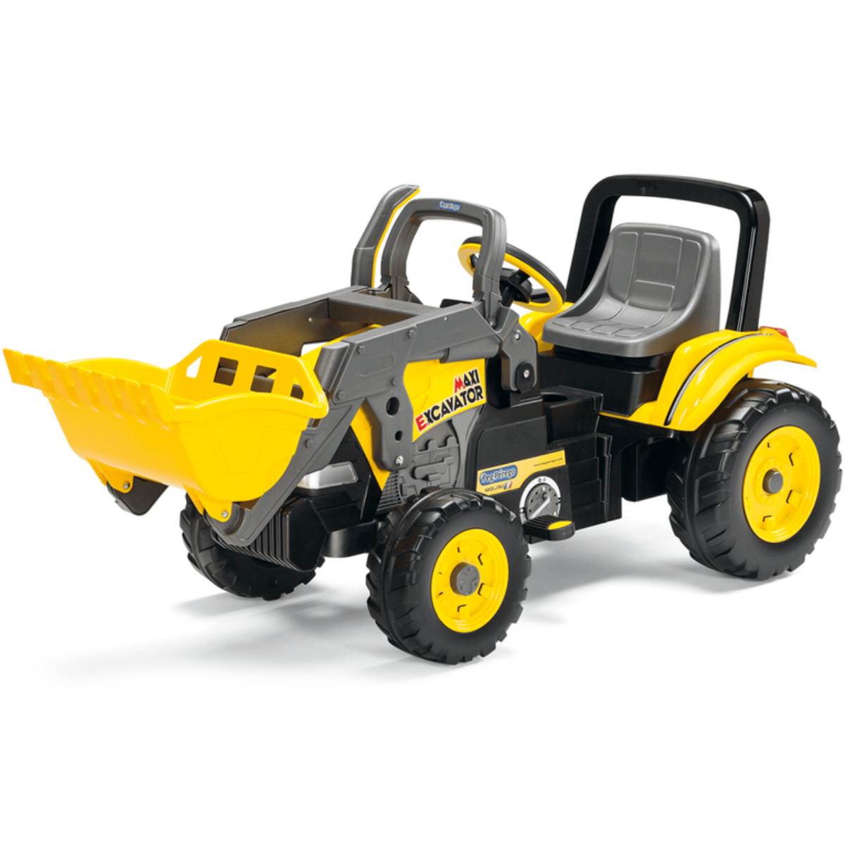 Peg Perego Maxi Excavator Pedal Ride On Tractor | OutdoorToys
