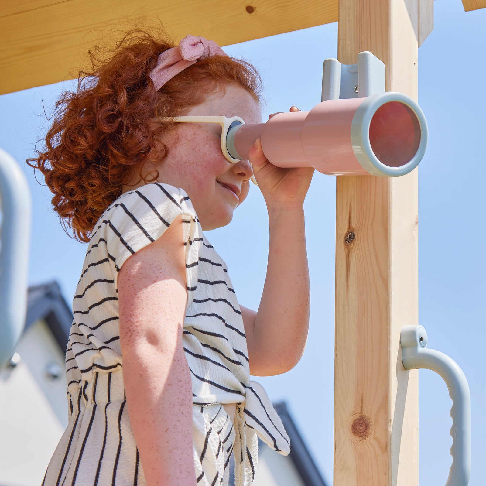 Polar Play Plastic Telescope - Dusky Pink | OutdoorToys