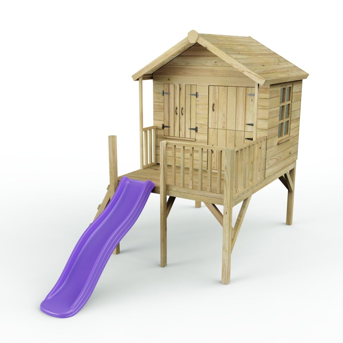 Wooden Playhouse Slide