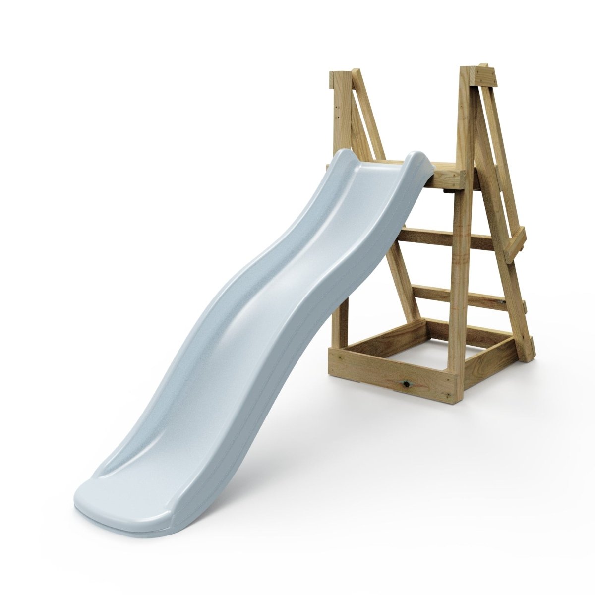 Rebo 6 ft Freestanding Kids Slide - Ice Blue | OutdoorToys