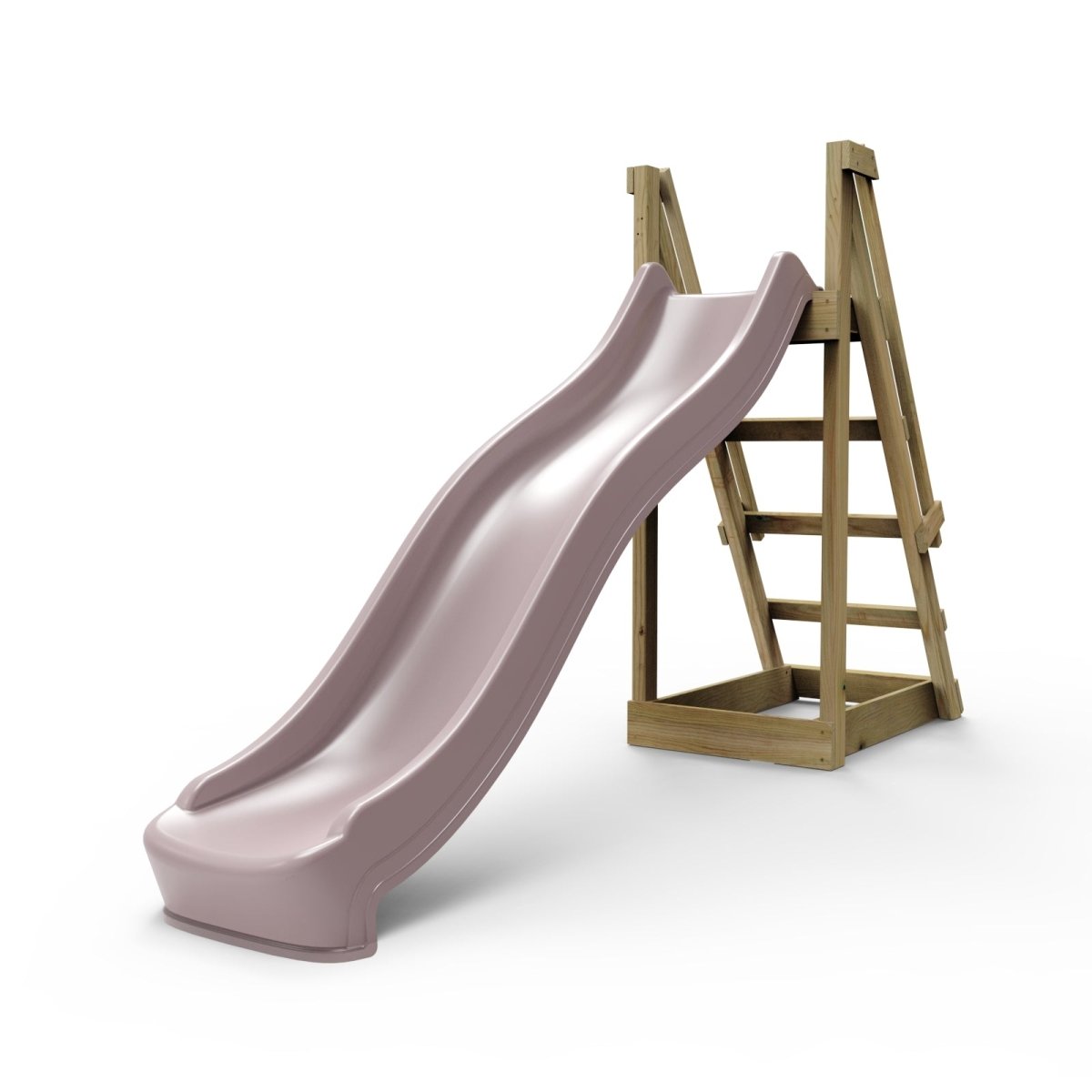 Rebo 8 ft Freestanding Kids Slide - Dusky Pink | OutdoorToys