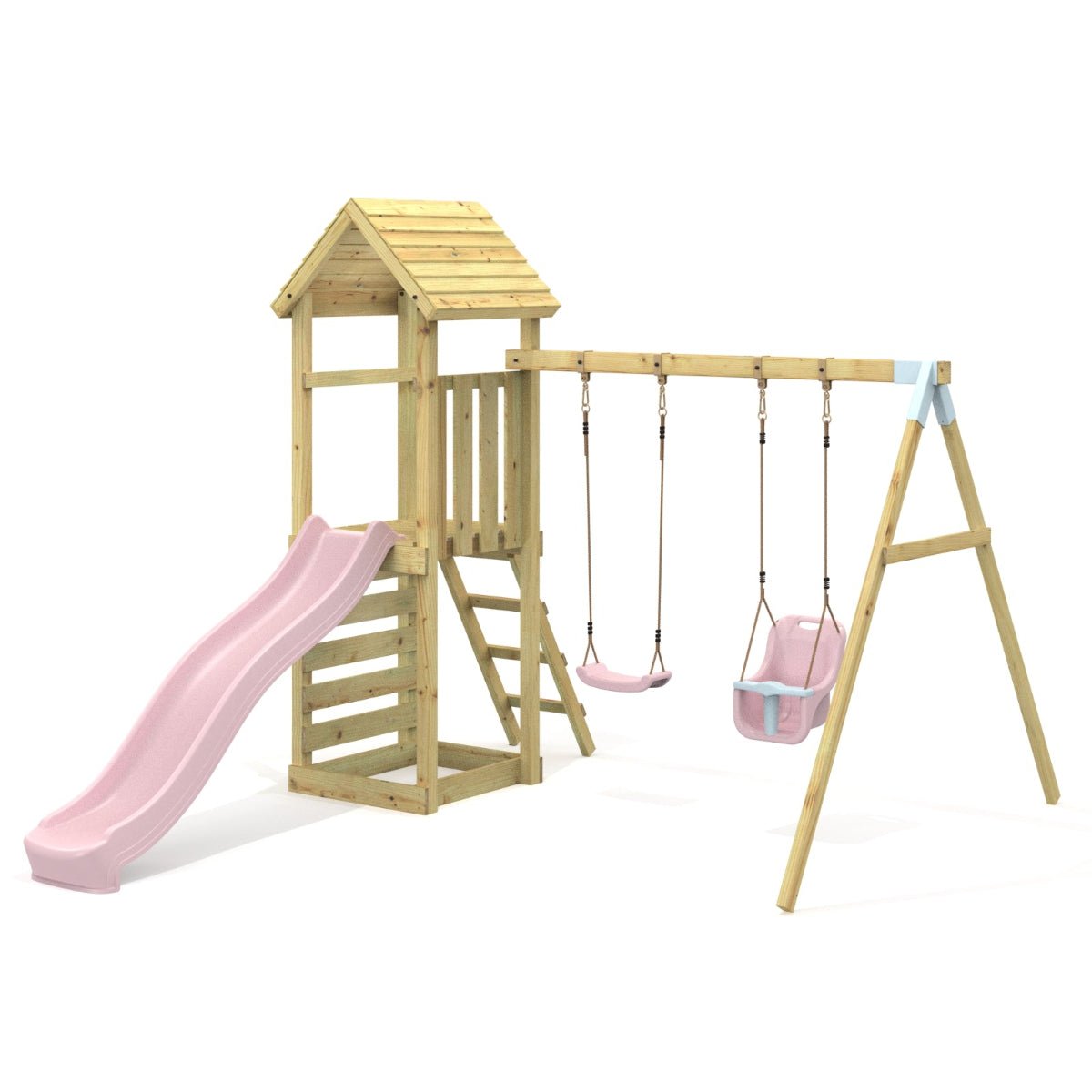 Rebo Climbing Frame with Swing and Slide - Rainier | OutdoorToys