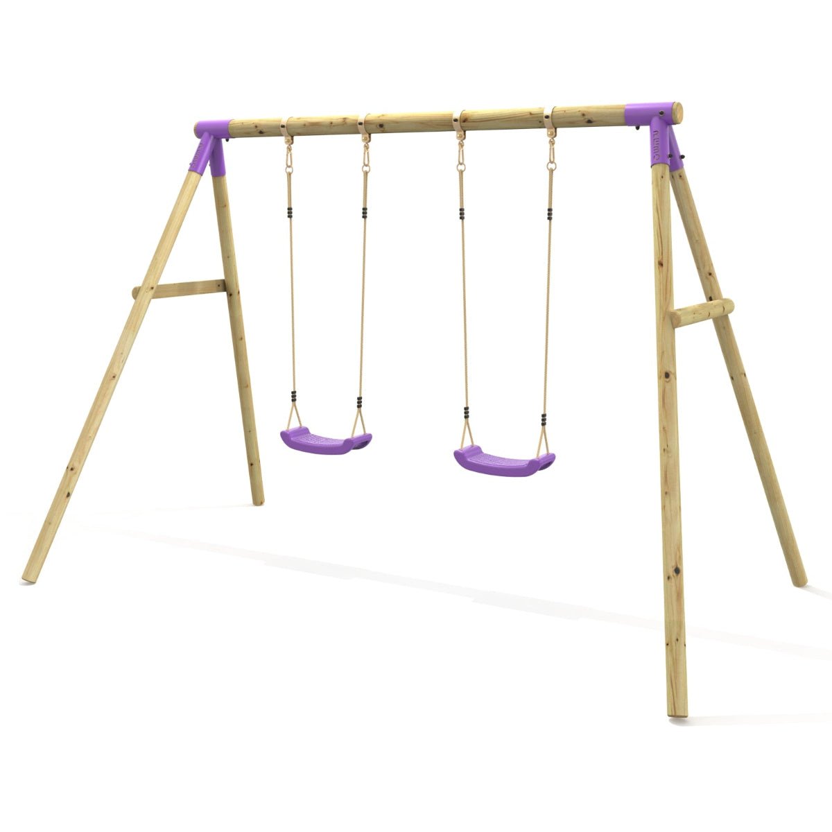Rebo Double Swing Set - Venus Purple | OutdoorToys