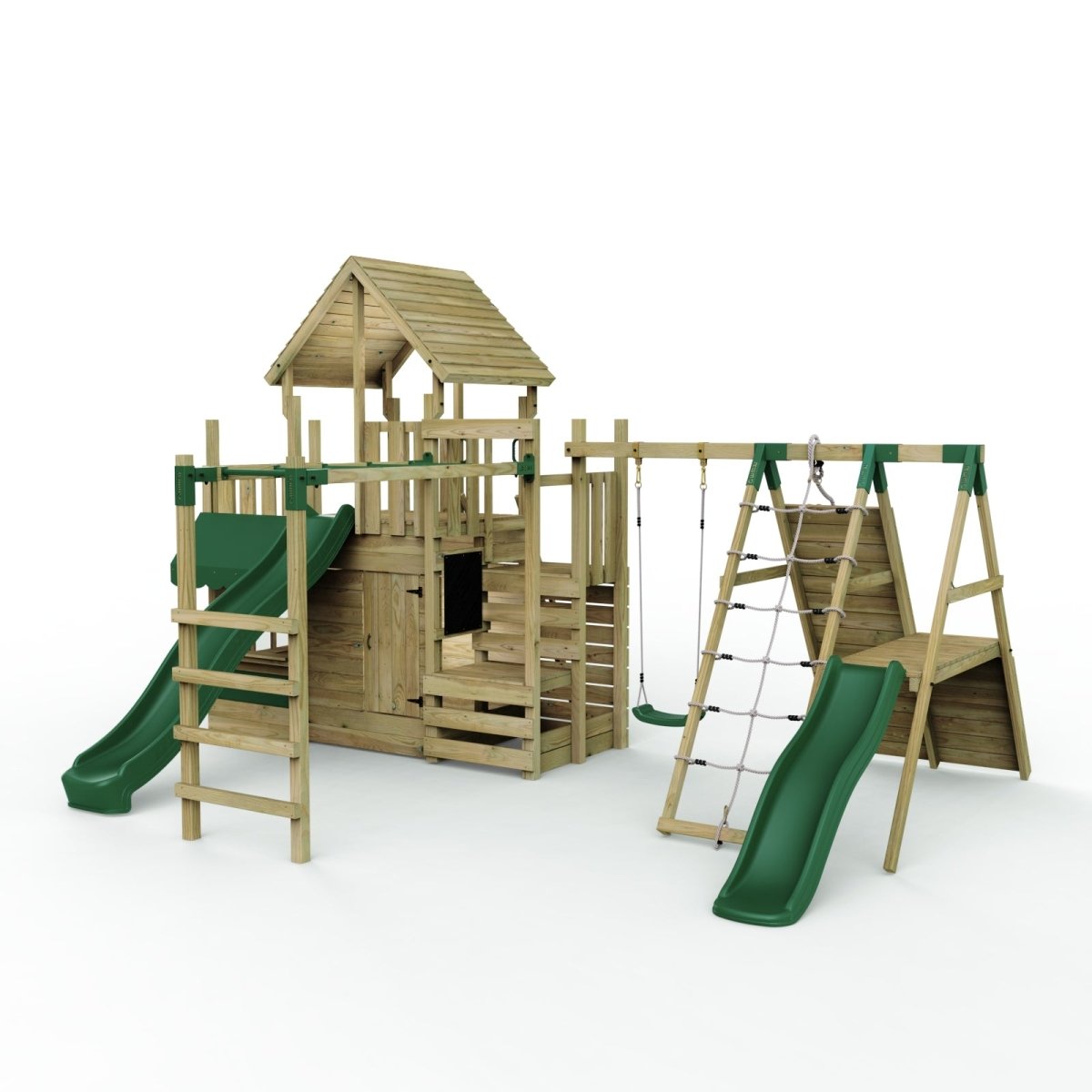 Rebo Modular Climbing Frame - Swing, Monkey Bars & Den