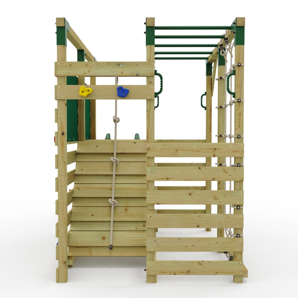 OutdoorToys NinjaPlay Climbing Cube Wooden Climbing Frame - Double