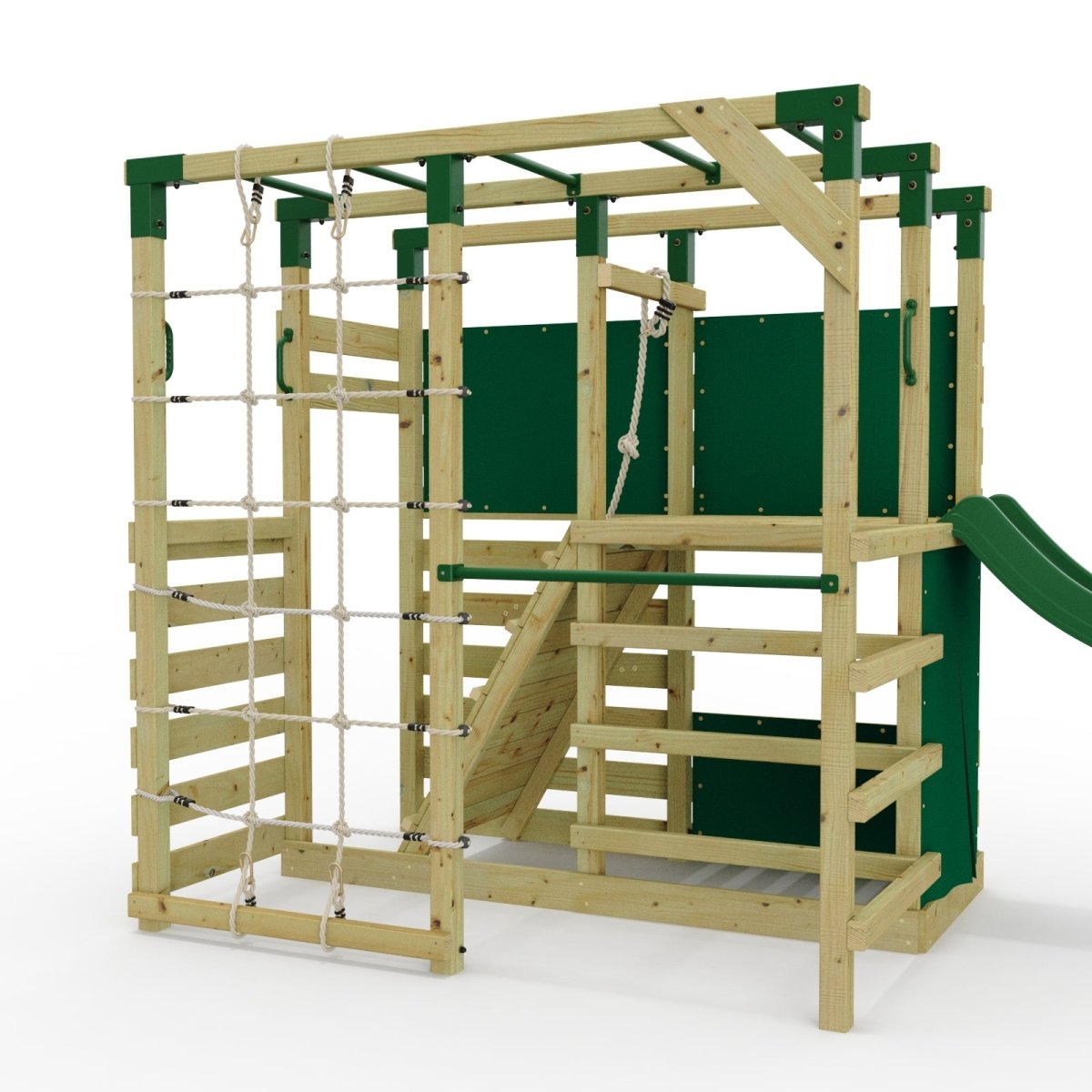 OutdoorToys NinjaPlay Climbing Cube Wooden Climbing Frame - Double
