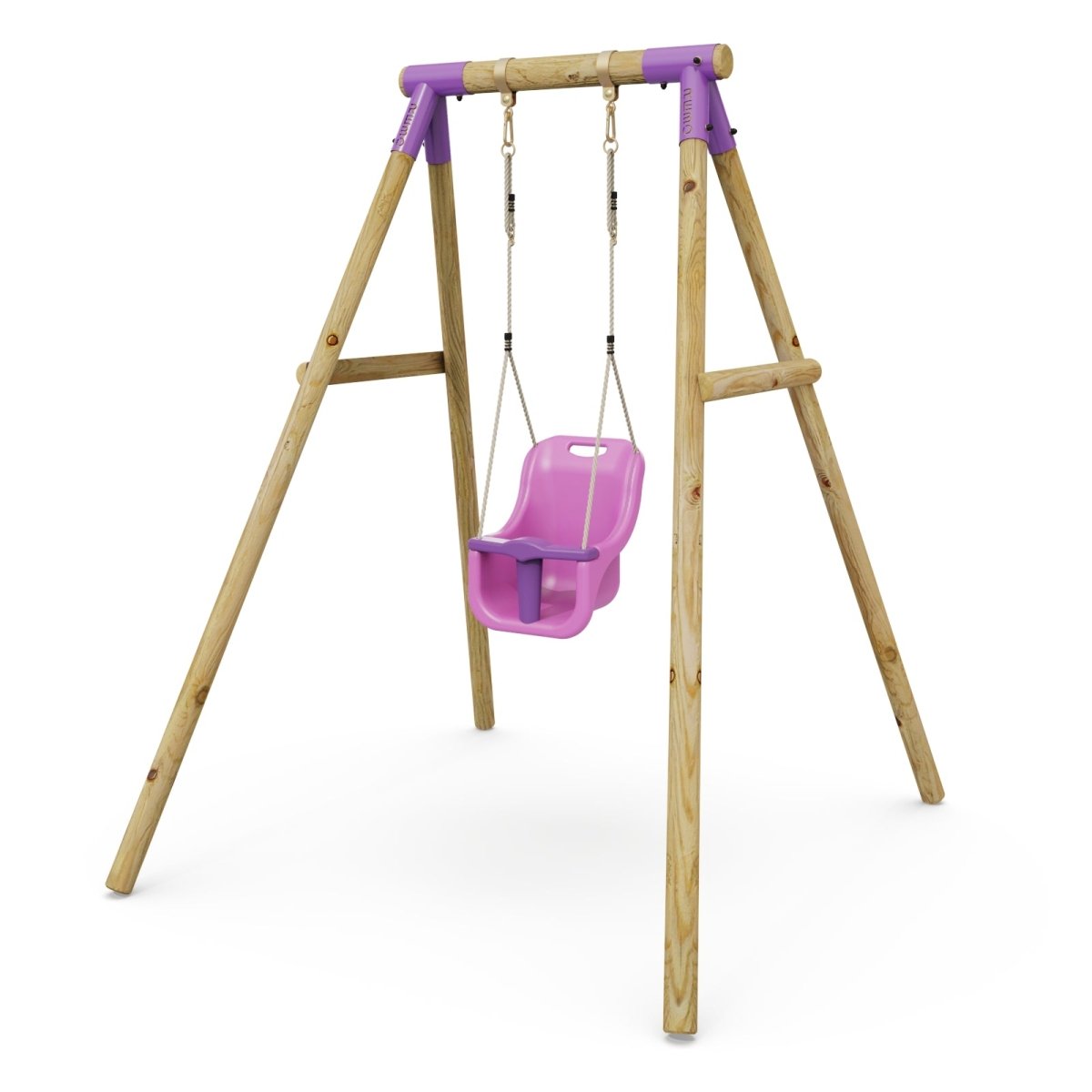 Rebo Single Swing Set - Pluto Purple | OutdoorToys