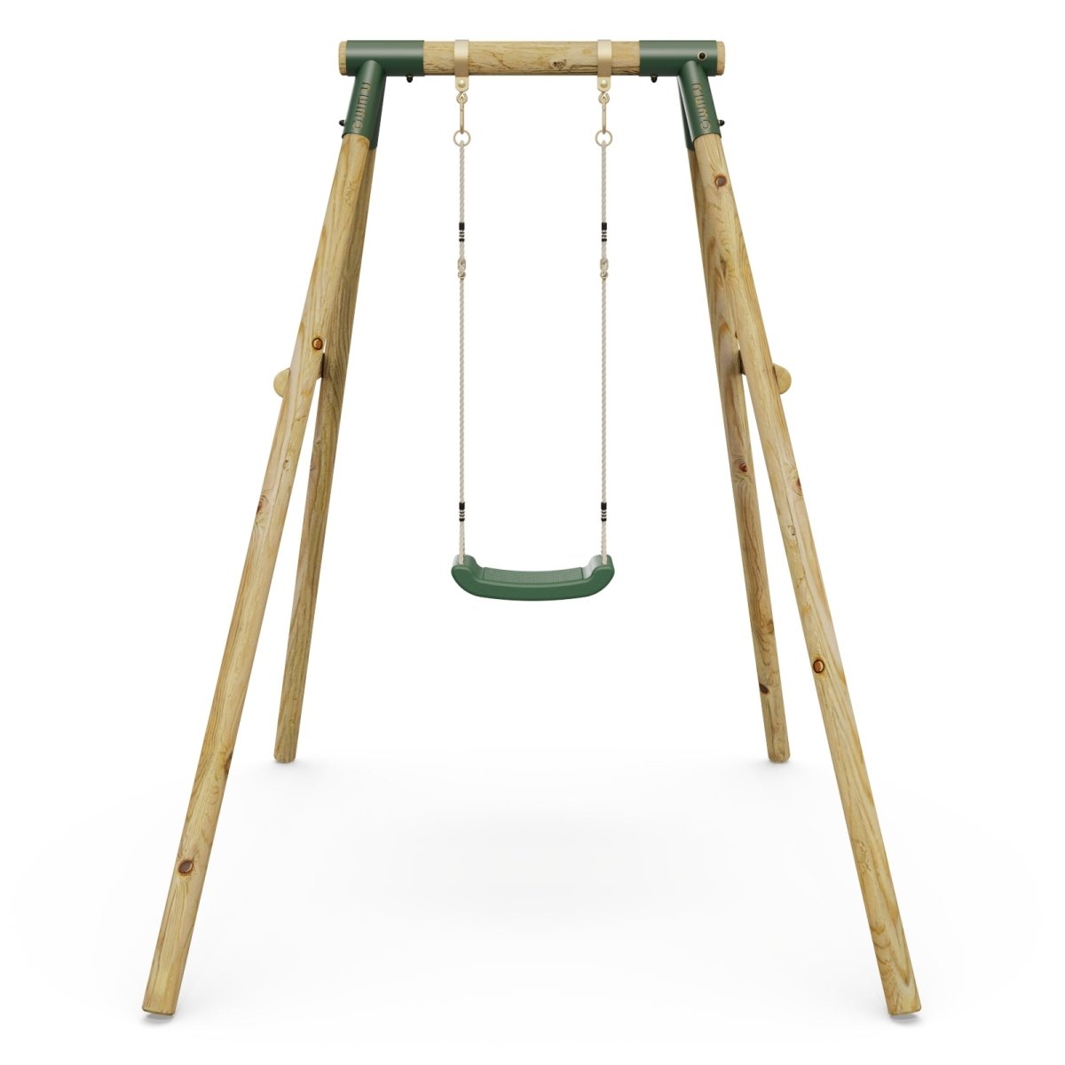 Rebo Wooden Single Garden Swing Set - Solar | OutdoorToys