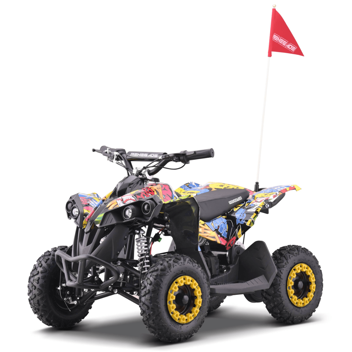 Renegade Race-X Kids 36V Electric Mini Quad Bike - Comic | OutdoorToys