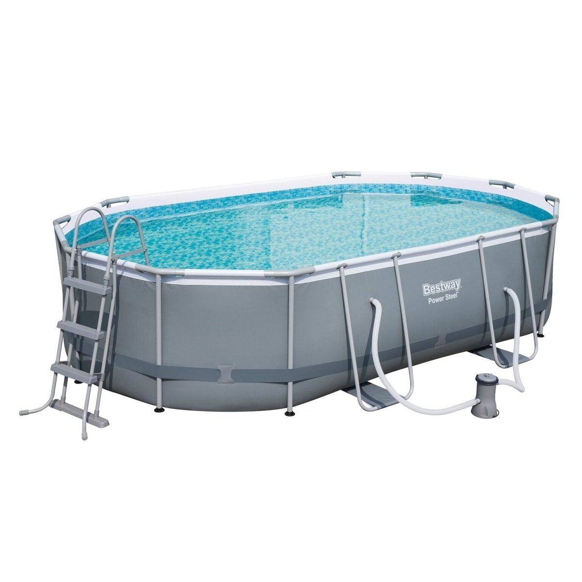 Bestway Power Steel Oval Pool (10,949L) - 16ft