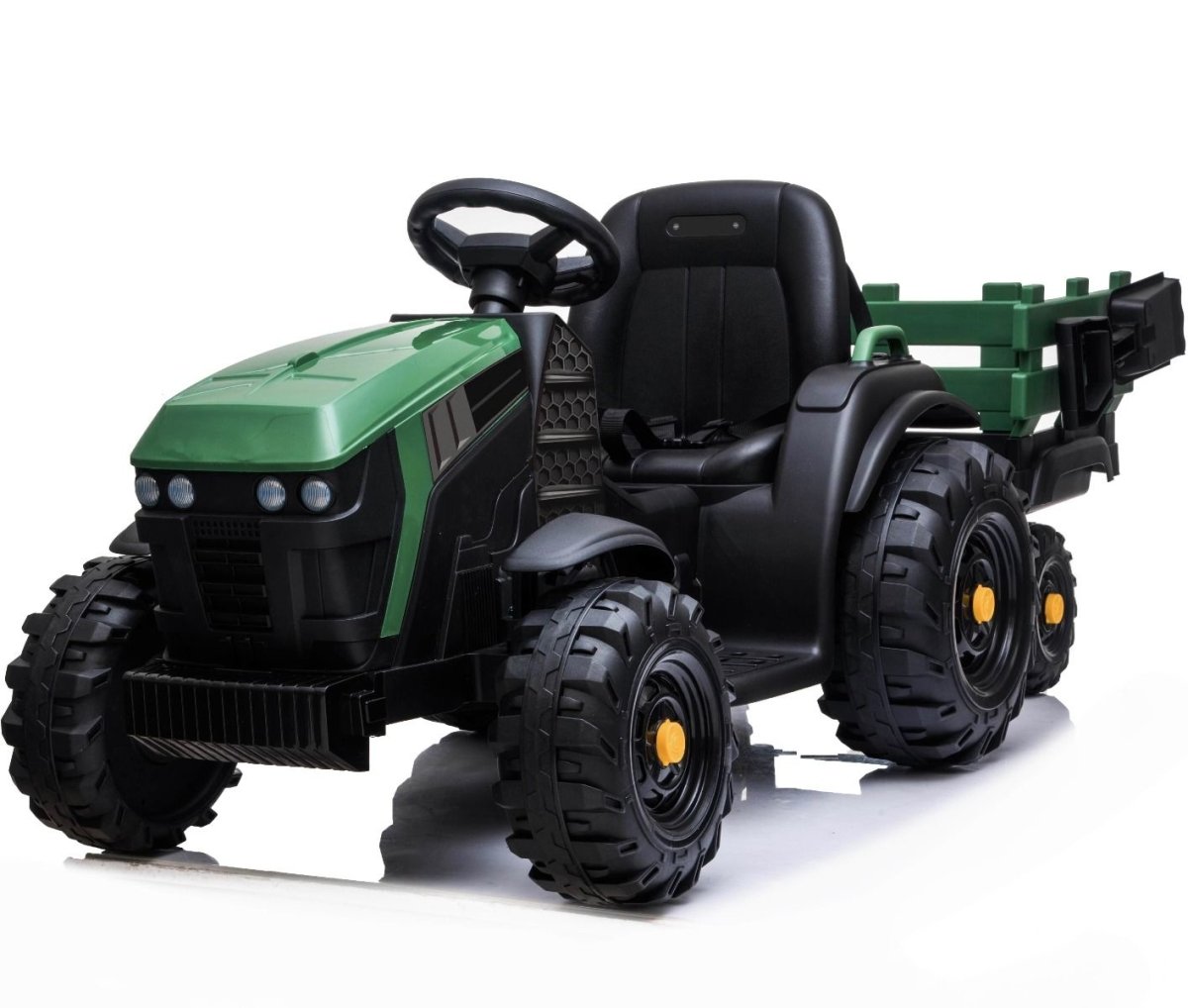 FarmTrac Kids Electric Ride On Tractor With Trailer | OutdoorToys