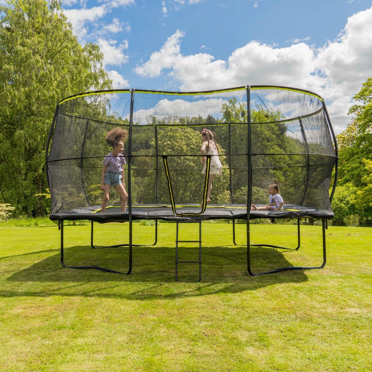 Rebo Base Jump 2 10 X 14FT Trampoline With Halo II Enclosure