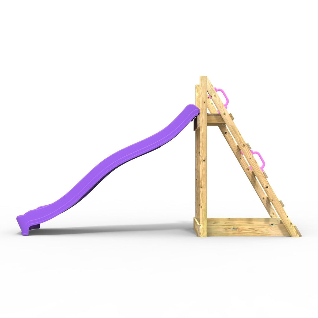 Rebo Purple Garden Water Slide w/ Wooden Platform - 8ft