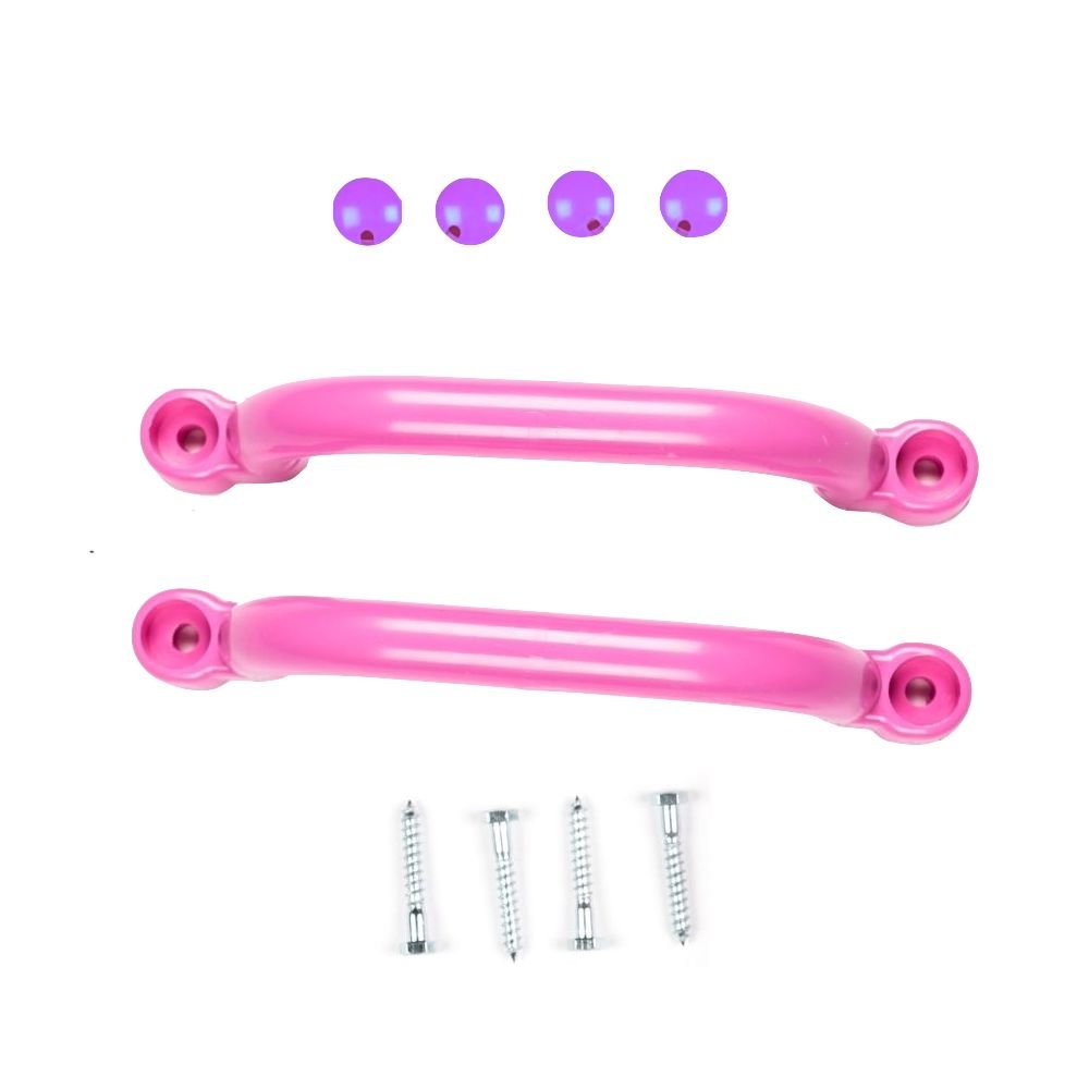 Rebo Pink Plastic Grab Handles - Set of Two