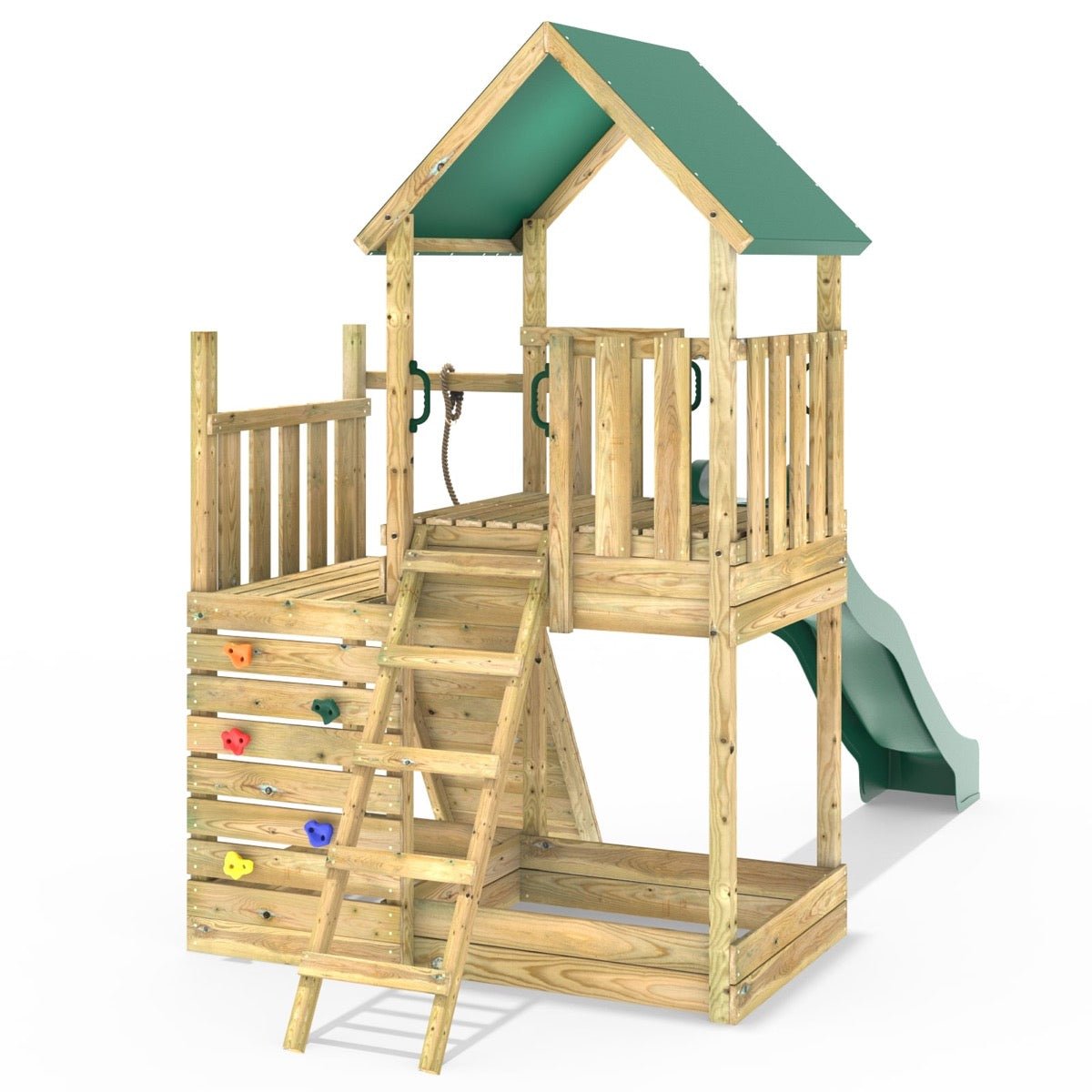 Rebo Modular Climbing Frame Adventure Playset - M3 plus Ramp