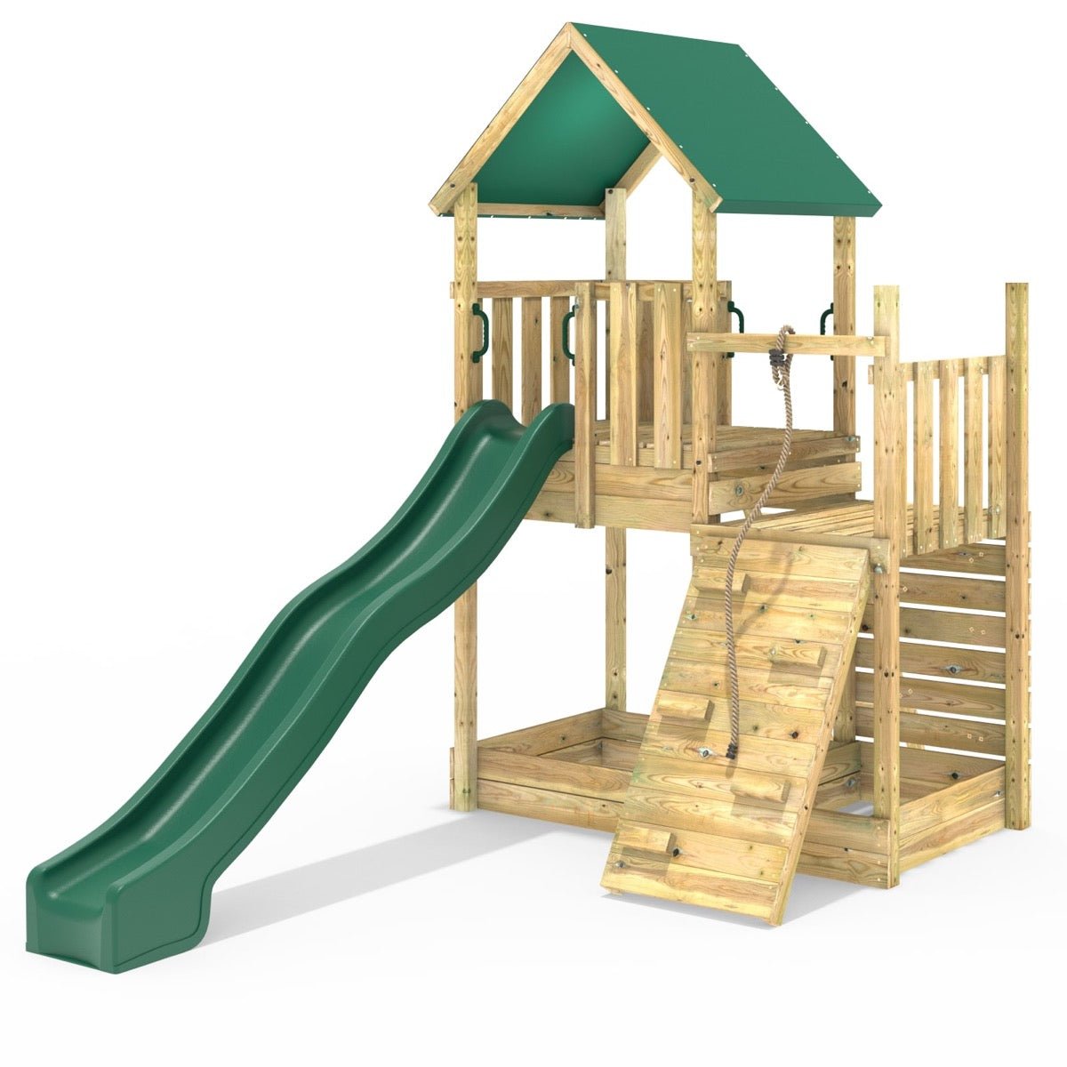 Rebo Modular Climbing Frame Adventure Playset - M3 plus Ramp