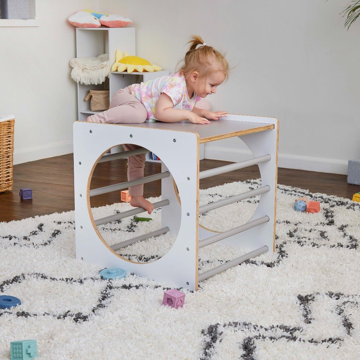 Rebo Pikler Style Climbing Cube | OutdoorToys