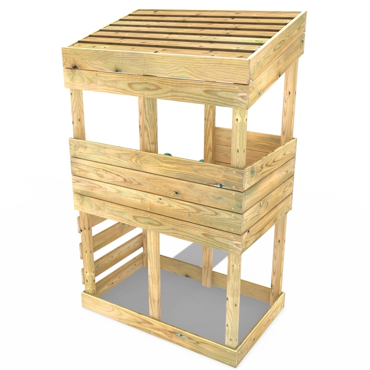 Rebo Standard Lookout Tower Playhouse with 6ft Slide